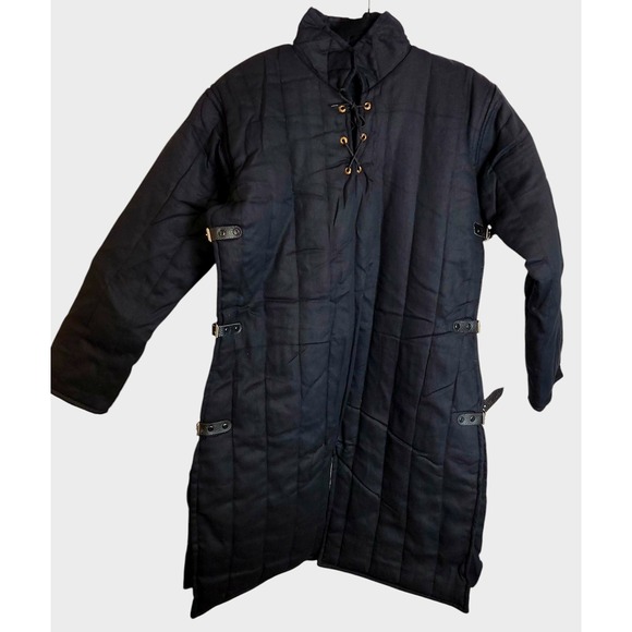 Jackets & Coats | Nwot Medieval Gambeson Thick Padded Long Coat Full ...